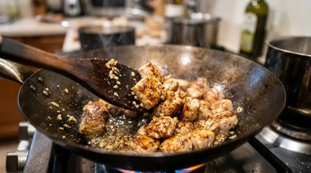 Black Pepper Chicken with Mushrooms Recipe