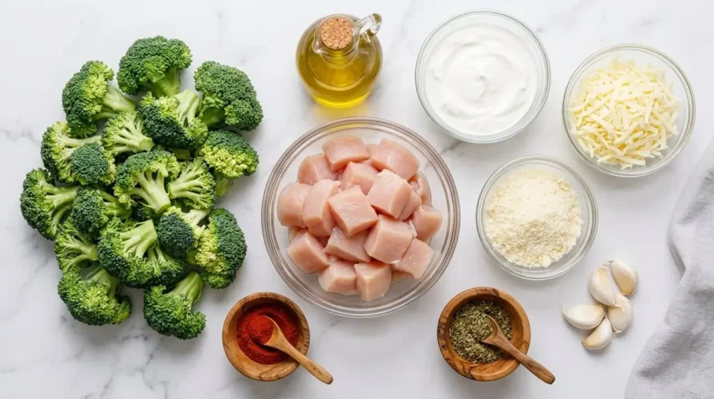 Cheesy Chicken Broccoli Bake Recipe - Easy Mediterranean Recipes