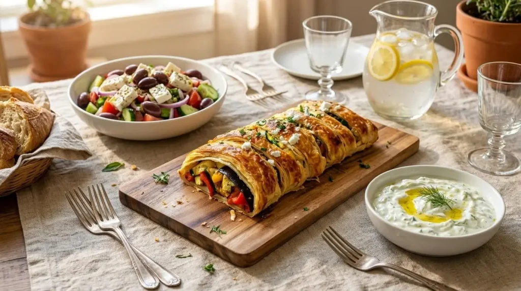 Easy Mediterranean Roasted Vegetable Puff Pastry Strudel - Easy ...