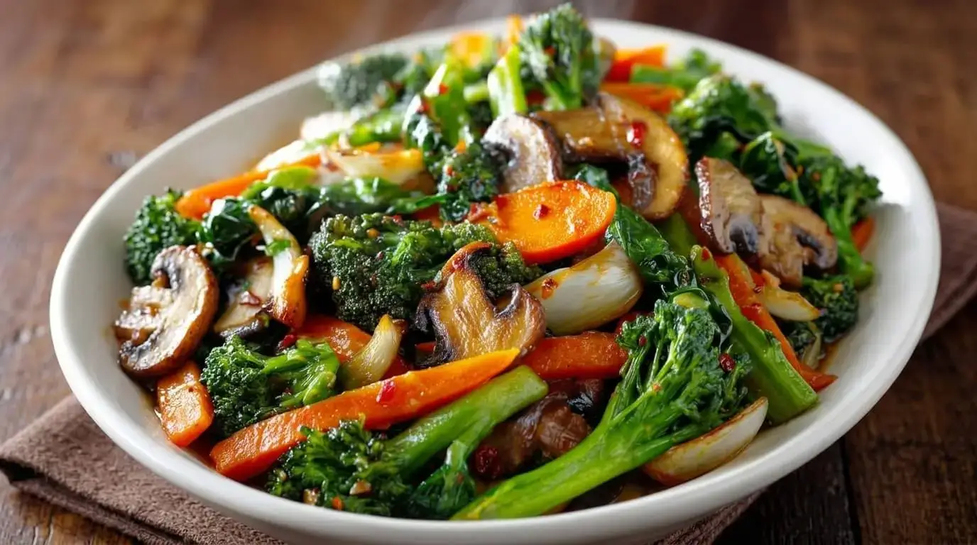 Easy Mediterranean-Style Garlic Soy Vegetable Stir Fry Recipe - Easy ...